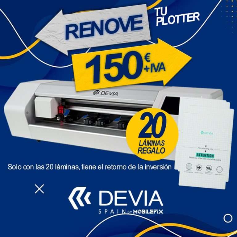 🖨 Plotter de Corte Protector de Pantalla Hidrogel - My Devia Spain